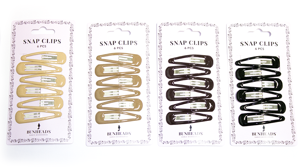 Capezio Bunheads snap clips, sponky do vlasov | Dancemaster SK